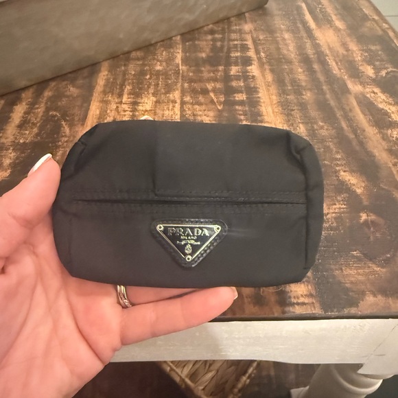 Prada | Bags | Prada Black Nylon Mini Toiletry Bag White Tag Intact ...